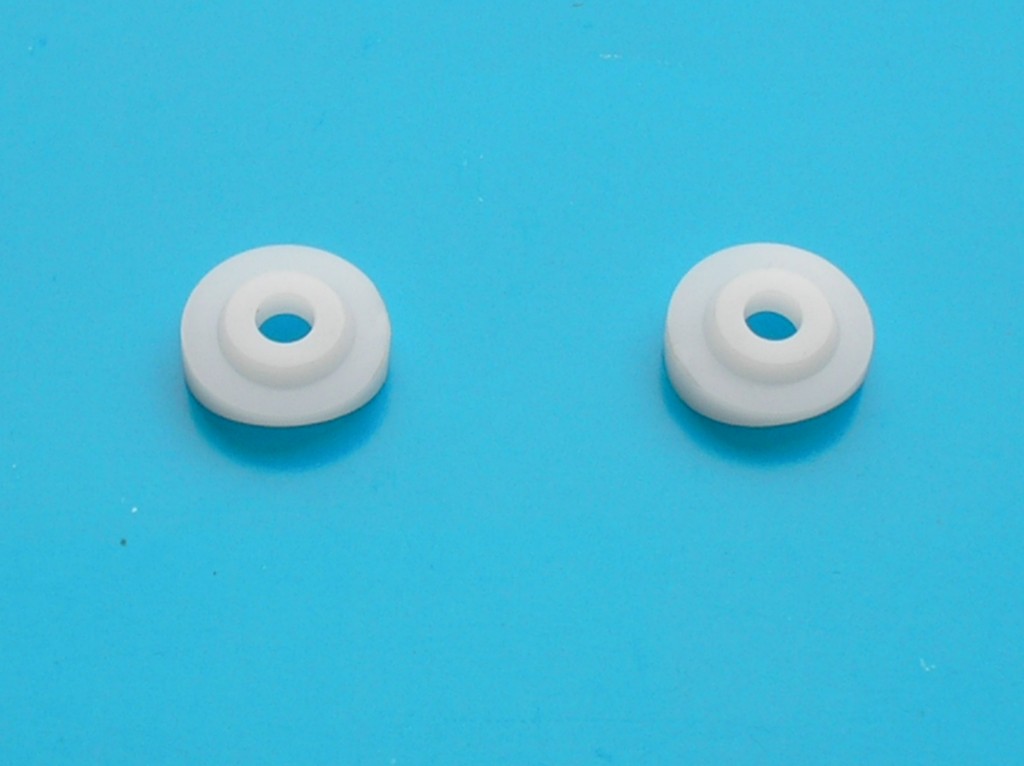 2CV Roof white plastic saddle washers (set of 2) - 2cvgb.co.uk